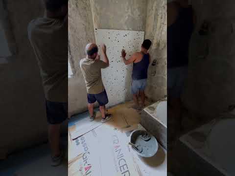 Terrazzo Tiles Installation By @kutubinteriors #shorts #tiles #interiordesign