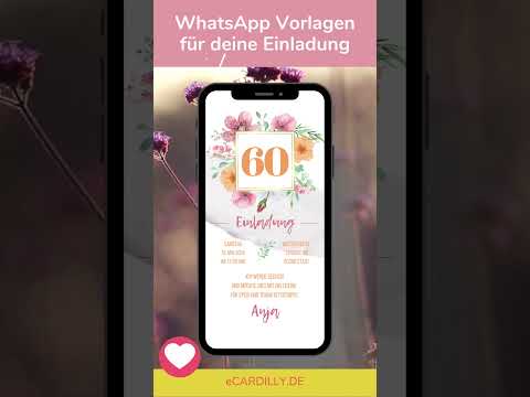 digitale Einladungskarte - 60er Geburtstag - eCard