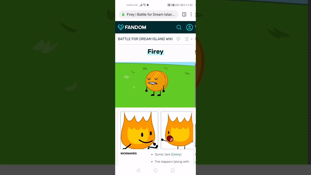 Browser: Firey - BFDI wiki