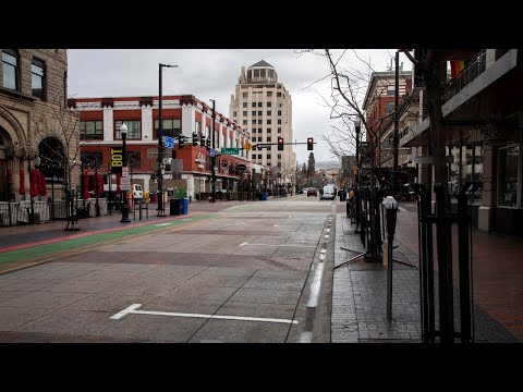 Social distancing and COVID-19 slow the pace of Downtown Boise's typically vibrant noon hour