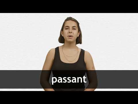 English Translation of “PASSANT” | Collins French-English Dictionary