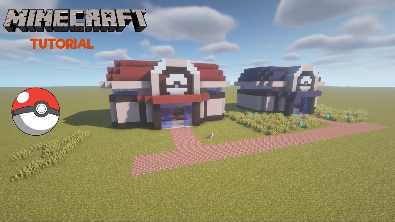 MINECRAFT |  Como Construir Un Centro Pokémon en minecraft | TUTORIAL