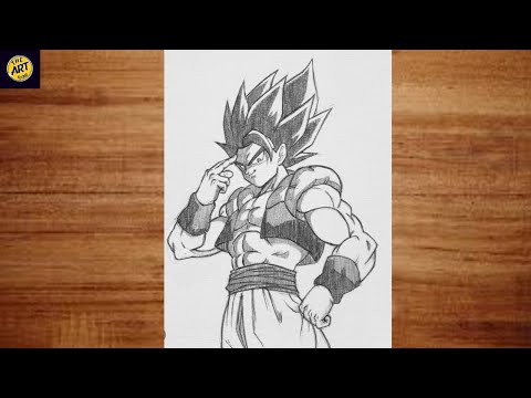How to draw Goku | Draw Goku drawing step by step | anime drawing for beginners