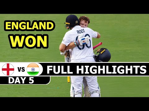 INDIA VS ENGLAND 1ST TEST DAY 5 FULL HIGHLIGHTS 2025 | IND VS ENG