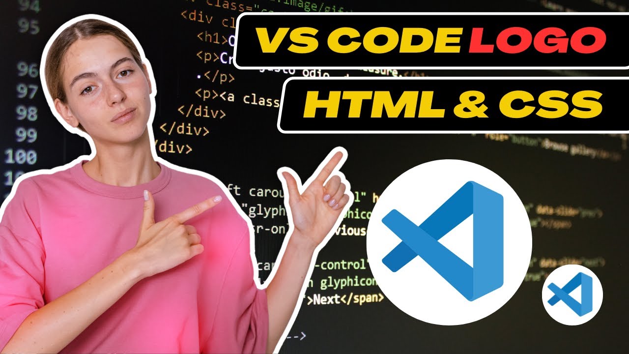 VS Code Logo using HTML & CSS tutorial | Web Development