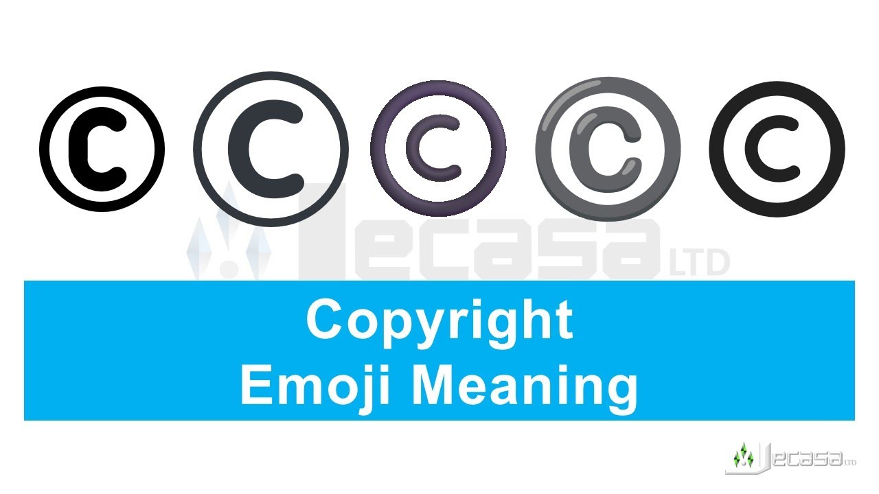 Copyright Emoji ©️ Meaning | Learning Emojis