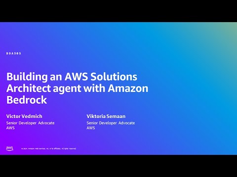 GitHub - viktoriasemaan/ai-agents: AI Agents with Bedrock