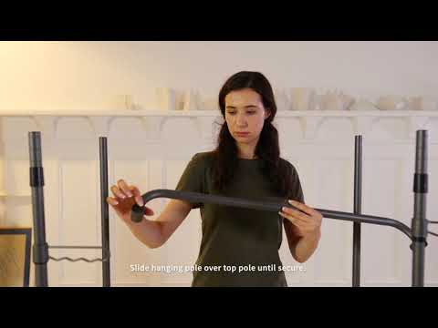 13- DoubleĀ HangingĀ GarmentĀ Rack