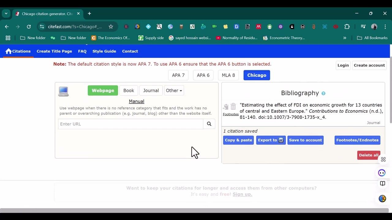 Citefast: Quick & Free Citation Generator | APA, MLA, Chicago in Seconds