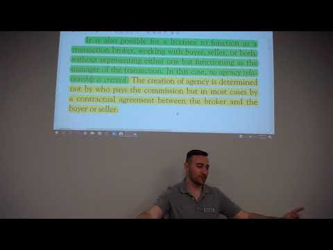 Agency, Brokerage and Ethical Considerations - Part 1