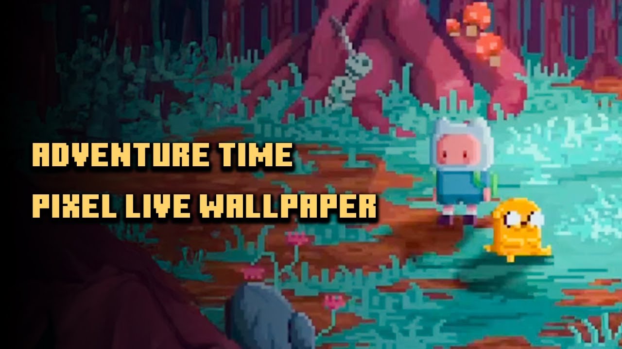 Adventure Time Forest – Pixel Art LIVE WALLPAPER | 3 Hours of Ambient Forest Sounds