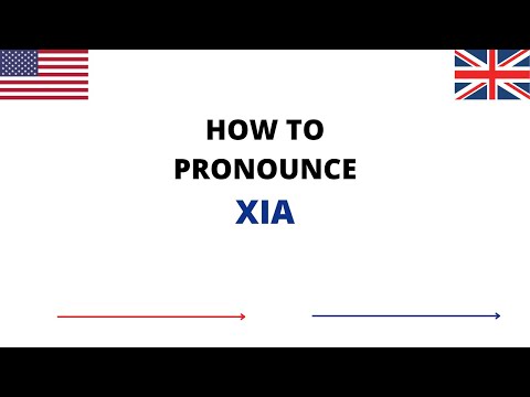 How To Pronounce XIA Correctly In English | XIA Pronunciation | How Do You Pronounce XIA in Chinese