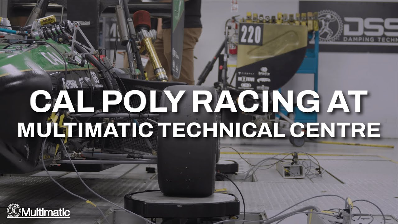 Cal Poly Racing 4-Post Rig Testing at Multimatic Technical Centre
