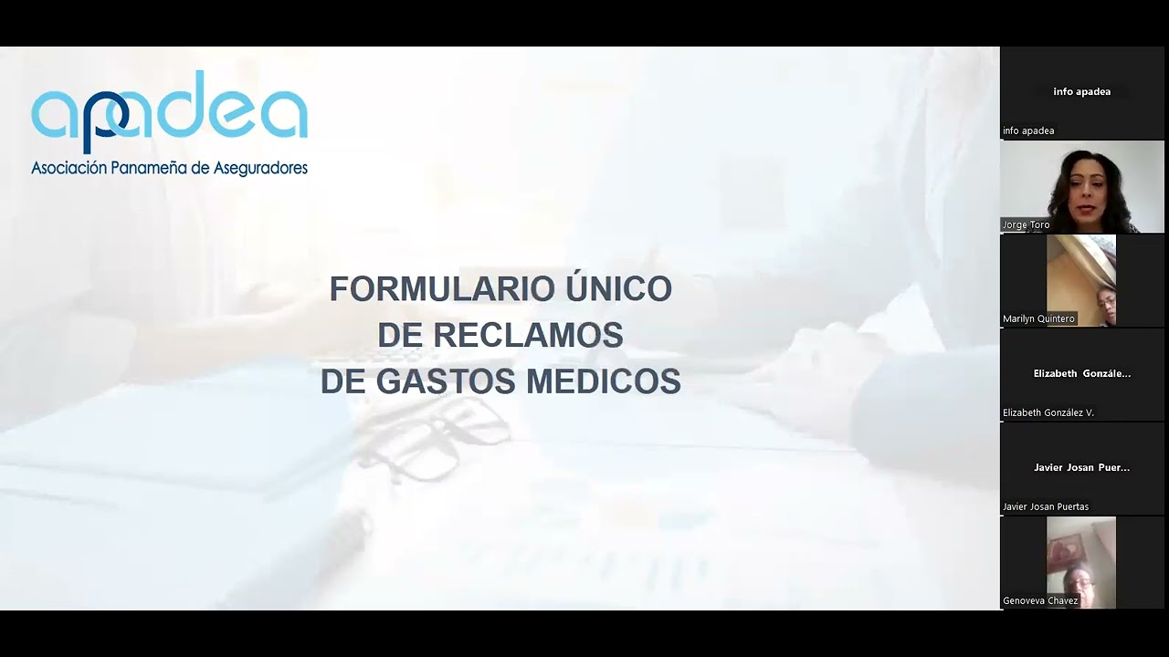 Charla nuevo Formulario Único de Reclamos de Gastos Médicos