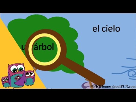 Children Learn Spanish Vocabulary Lesson - Outside Words