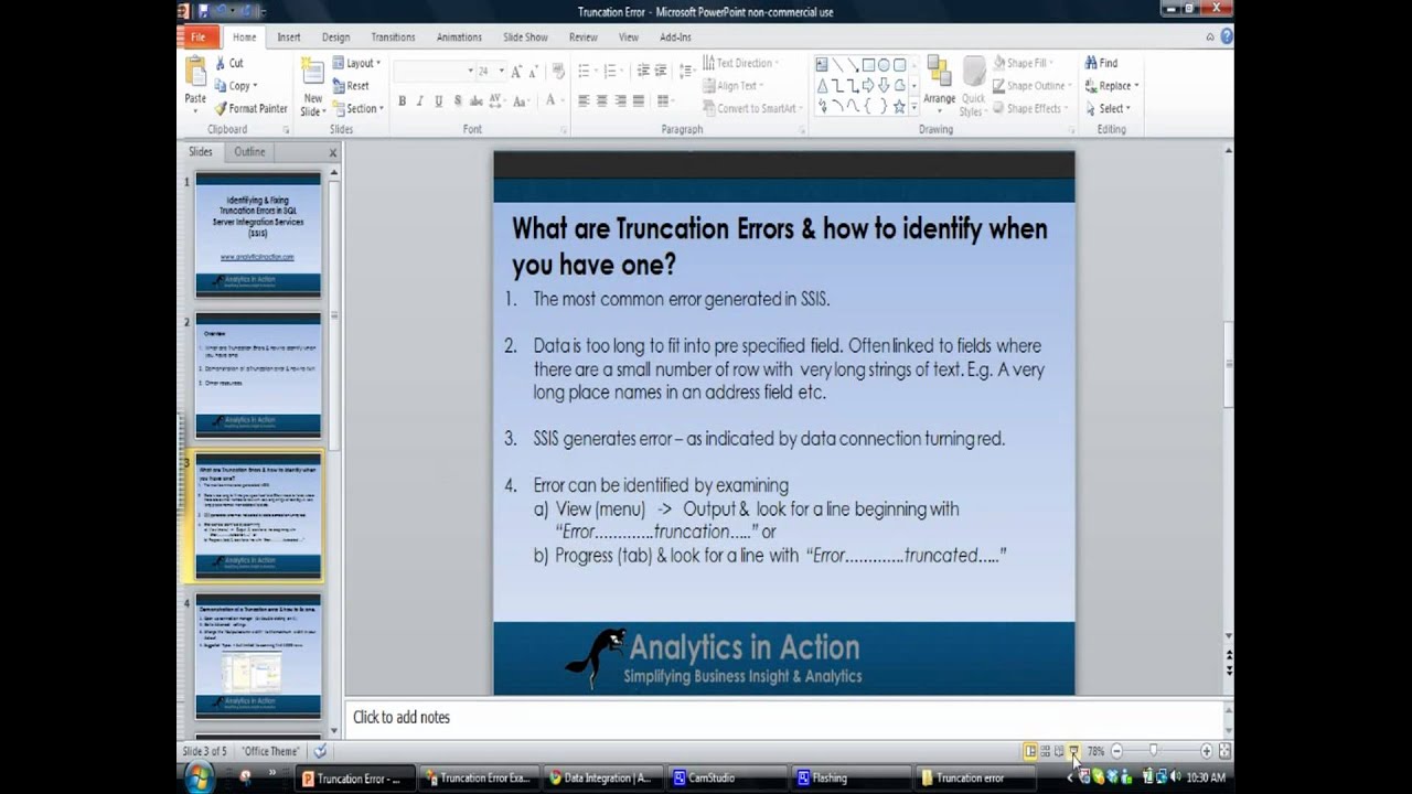 Identifying & Fixing Truncation Errors in SQL Server Integration Services (SSIS)
