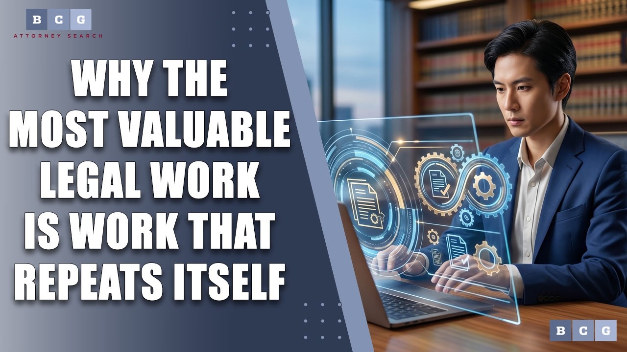 Why the Most Valuable Legal Work is Work That Repeats Itself