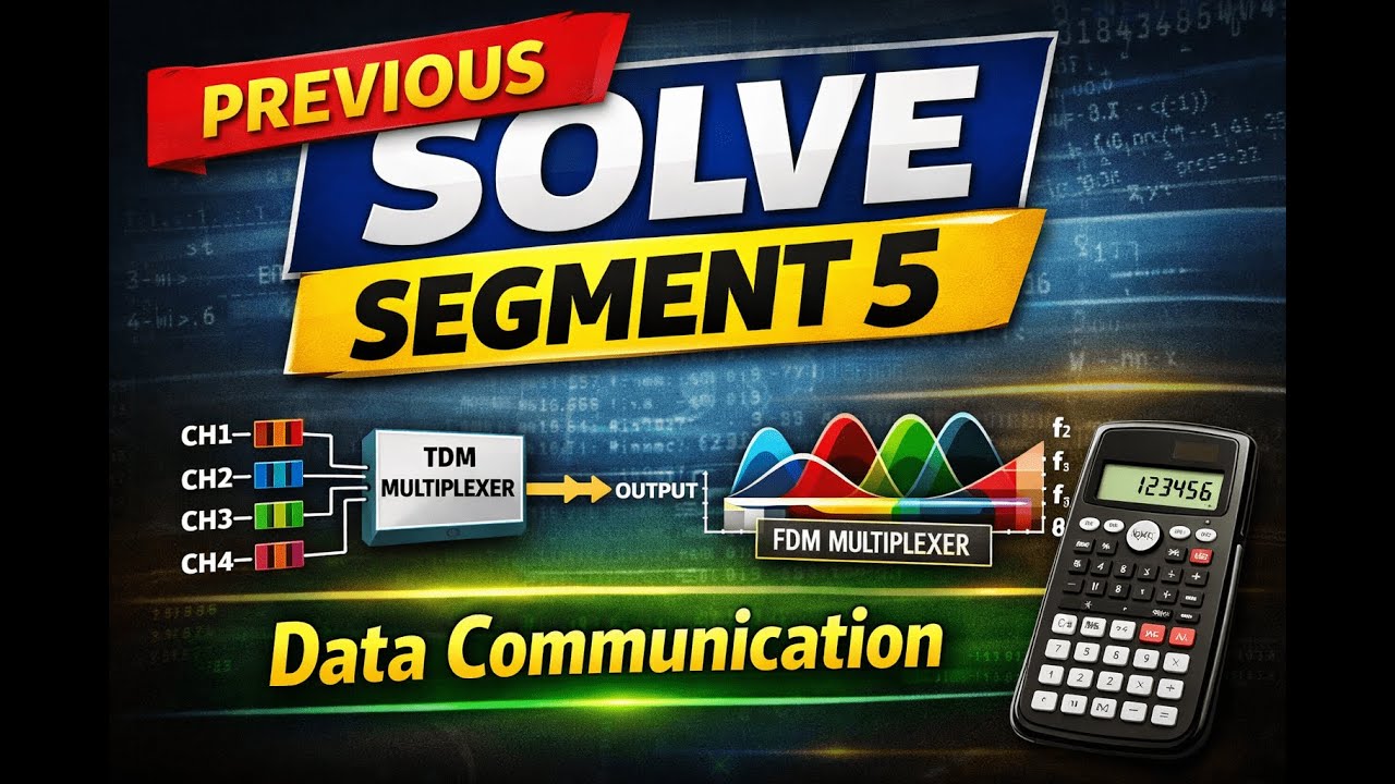TDM & FDM Numerical Problems Solved | Multiplexing Problem Solving | Data Communication