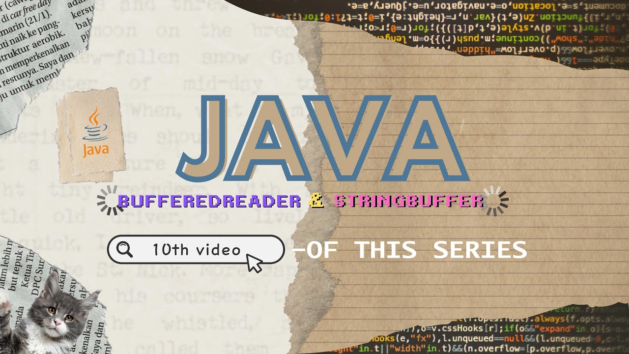 JAVA 10 - MASTERS JAVA I/O: STRINGBUFFER, BUFFEREDREADER, AND INPUTSTREAMREADER EXPLAINED