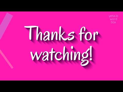 How to say "hareth"! (High Quality Voices)