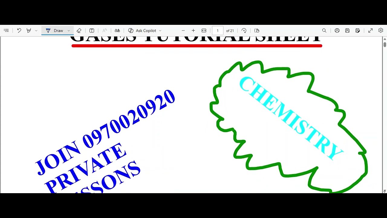 GASES TUTORIAL SHEET 2025 EXPLAINED ALL CONCEPTS