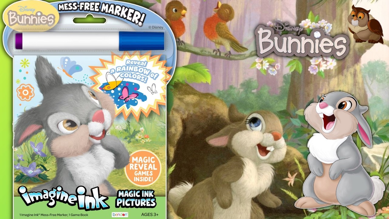 Disney Bunnies Imagine Ink Coloring & Activity Book 🐰 EASTER Coloring With Mess-Free Marker