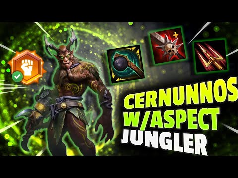 THIS ONE SHOT BUILD IS CRAZY?!?! CERNNUNOS W/ASPECT - Smite 2