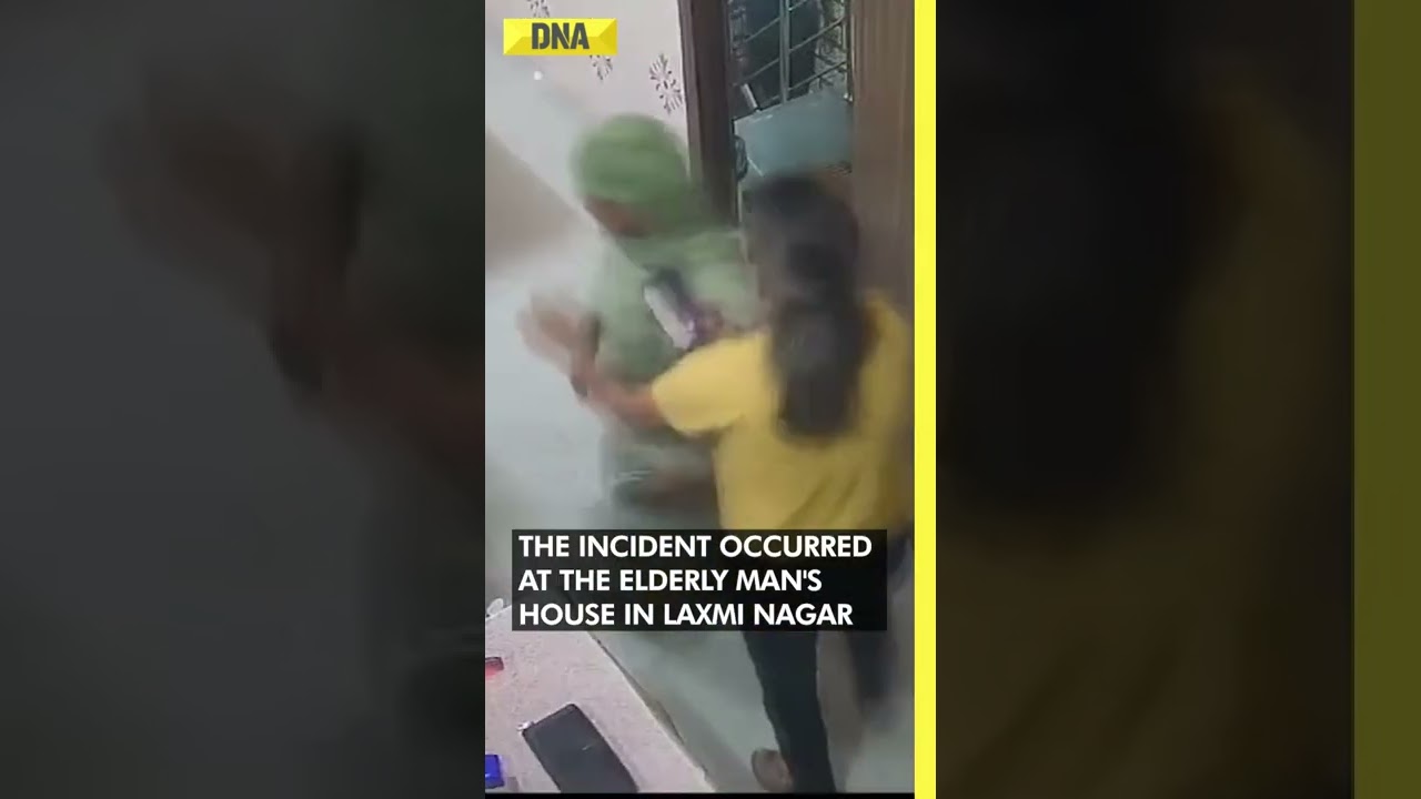 😱Watch: Delhi Cop repeatedly slaps her father-in-law, video goes viral #shorts #trending