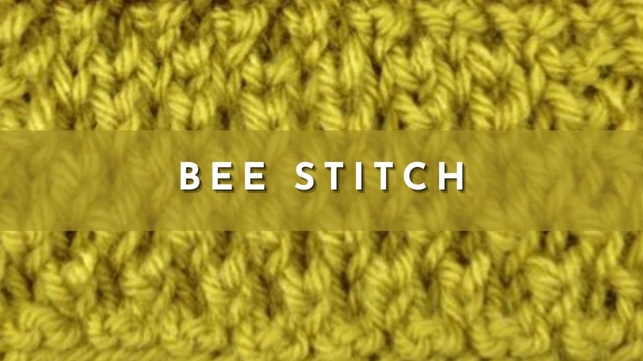 How to Knit the Bee Stitch | Knitting Stitch Pattern | English Style
