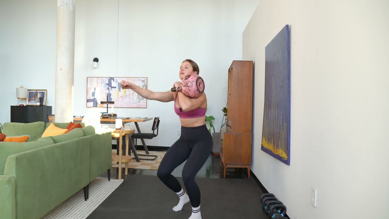 Kettlebell Complex: Rows, Cleans, & Squats