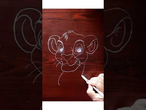 simba Drawing easy || step by step drawing || cartoon drawings of kids || #shorts #simba #cartoons