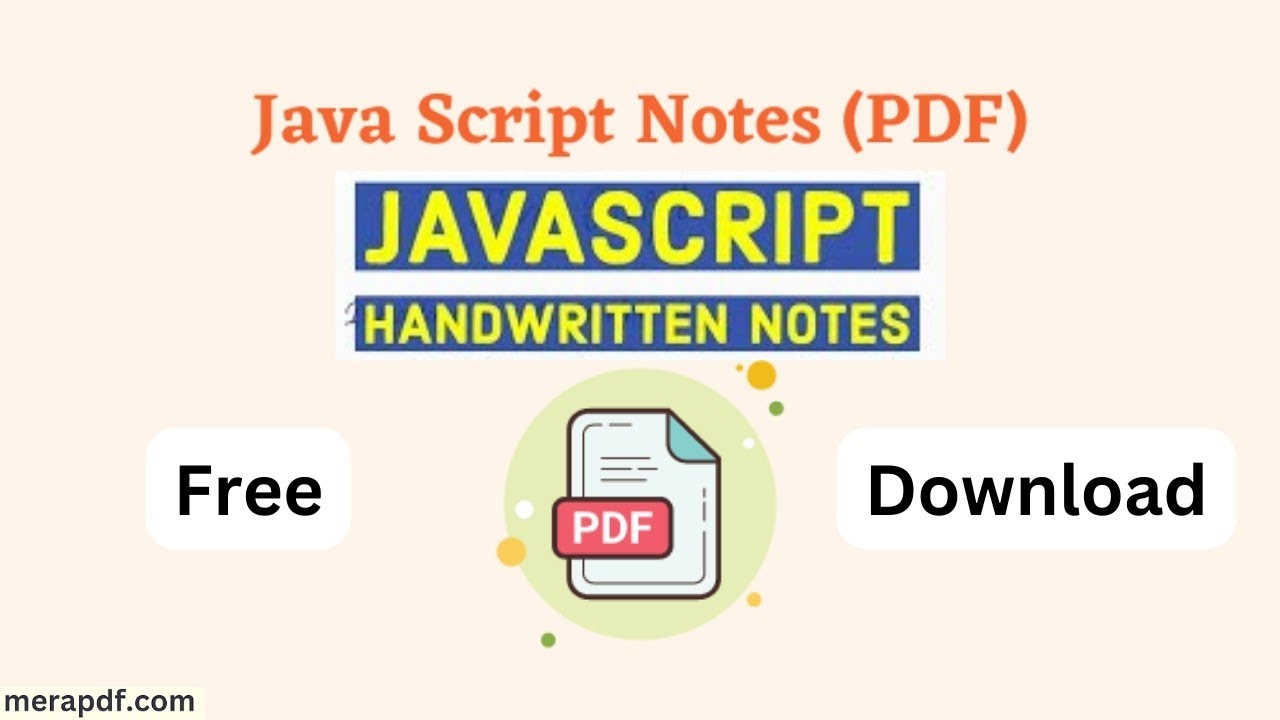 JavaScript Handwritten Notes PDF [Free Download] 2023