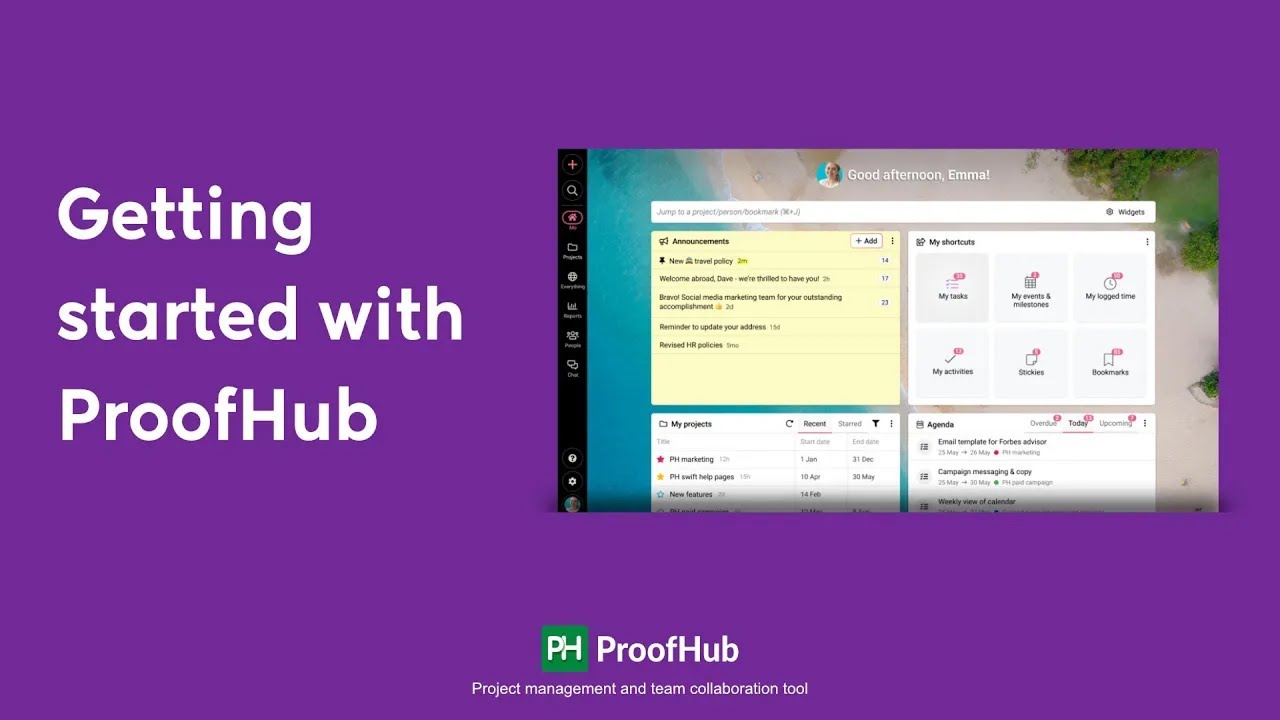 Getting started with ProofHub