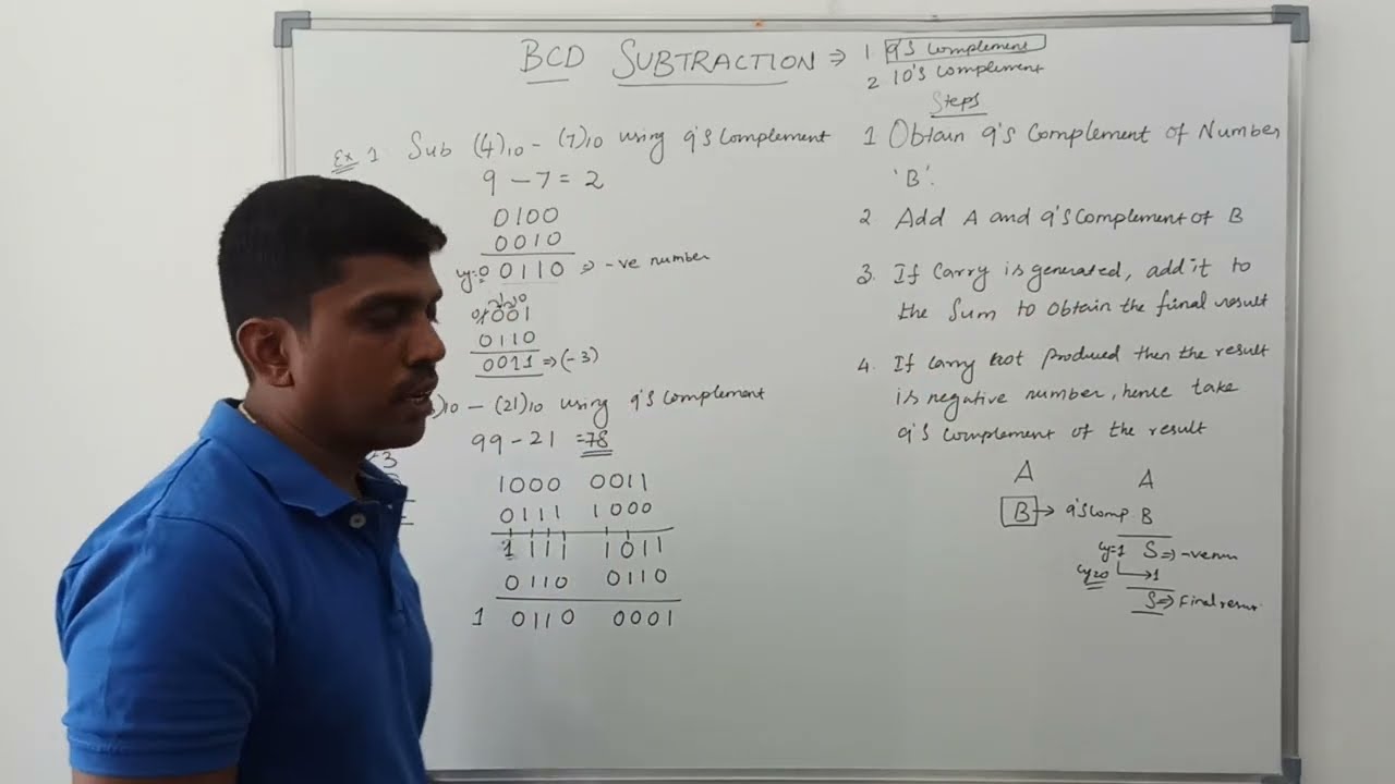 BCD Subtraction Using 9's Complement in Digital Electronics || S Vijay Murugan || Lear Thought