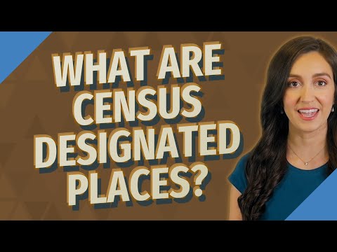 What are census designated places?