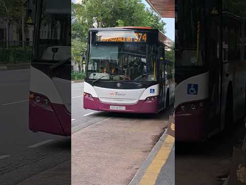 SBS Transit on Service 374 Scania K230UB Euro 5 Reburished SBS8701J with red wheel nuts