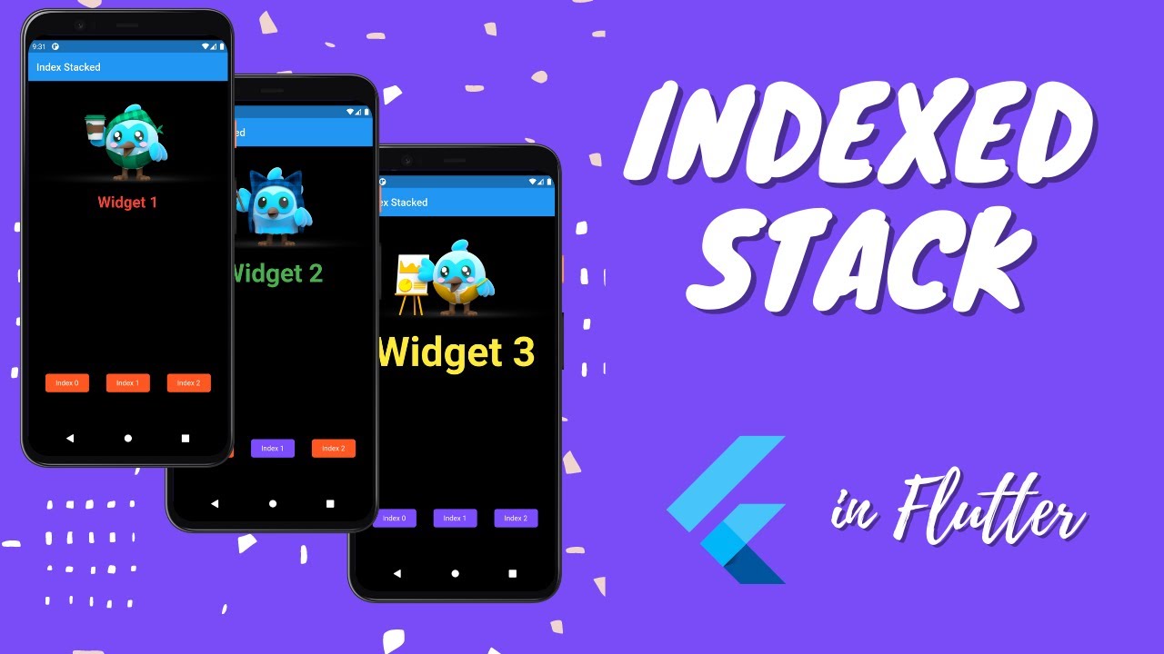 Flutter Indexed Stack Basics | Flutter Tutorials | Flutter Dash
