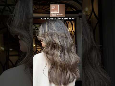 Mocha Mousse 🤎 Exactly what to ask for in description #pantone #hair #haircolor #coloroftheyear