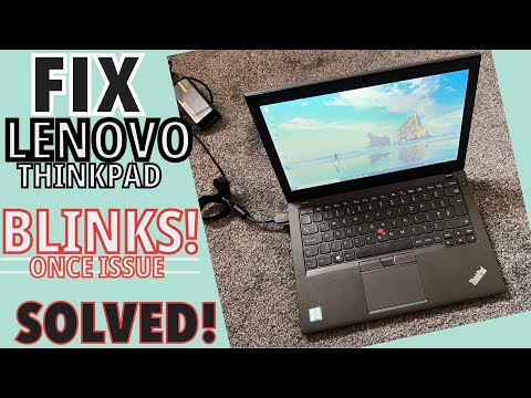 BLINKING? Fix Lenovo Thinkpad Laptop Screen Display Blinks ONCE Plugged In/Out (Windows 10/11)