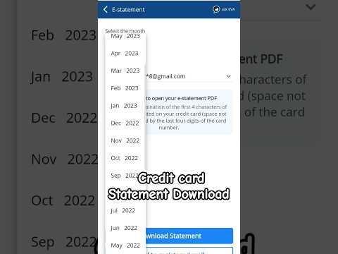 HDFC Credit Card Statement Download #hdfc #creditcard