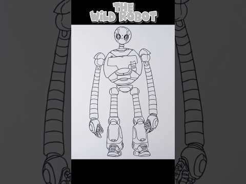 How To Draw The Wild Robot | The Wild Robot Movie #shorts #drawing #thewildrobot #thewildrobotmovie