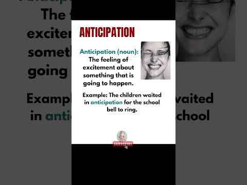 New word , Anticipation @TheMasteryHub08 #vacabulary #dailyword