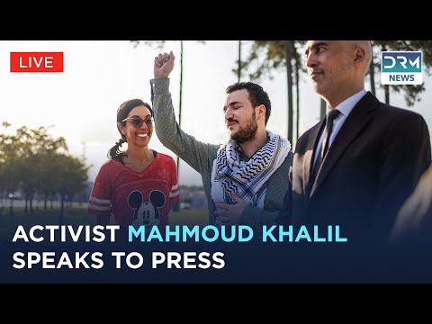 LIVE: Released Pro-Palestinian Activist Mahmoud Khalil Speaks Out in New York | AC1G