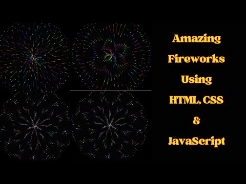 How to make Firework using HTML and CSS JavaScript | How to design Firework | Amit Tutorial