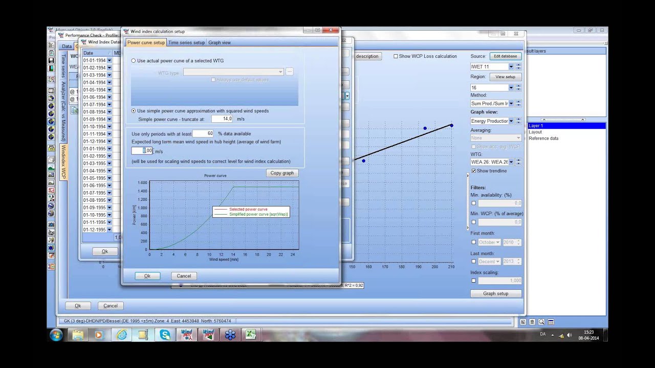 PERFORMANCE CHECK in WindPRO