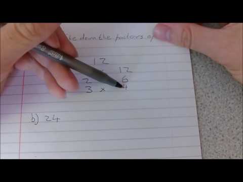 Homework 6 Multiples and Factors