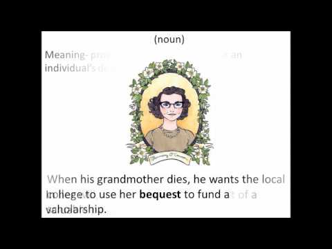 Learn English Vocabulary |Bequest|Noun| Ducksoup