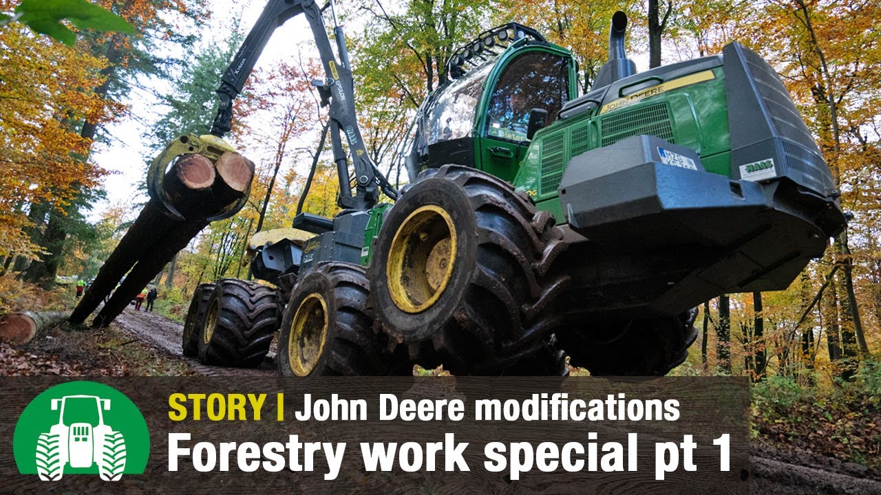 John Deere Forestry Equipment | Forestry with Haas Maschinenbau Part 1 | Harvester & Forwarder