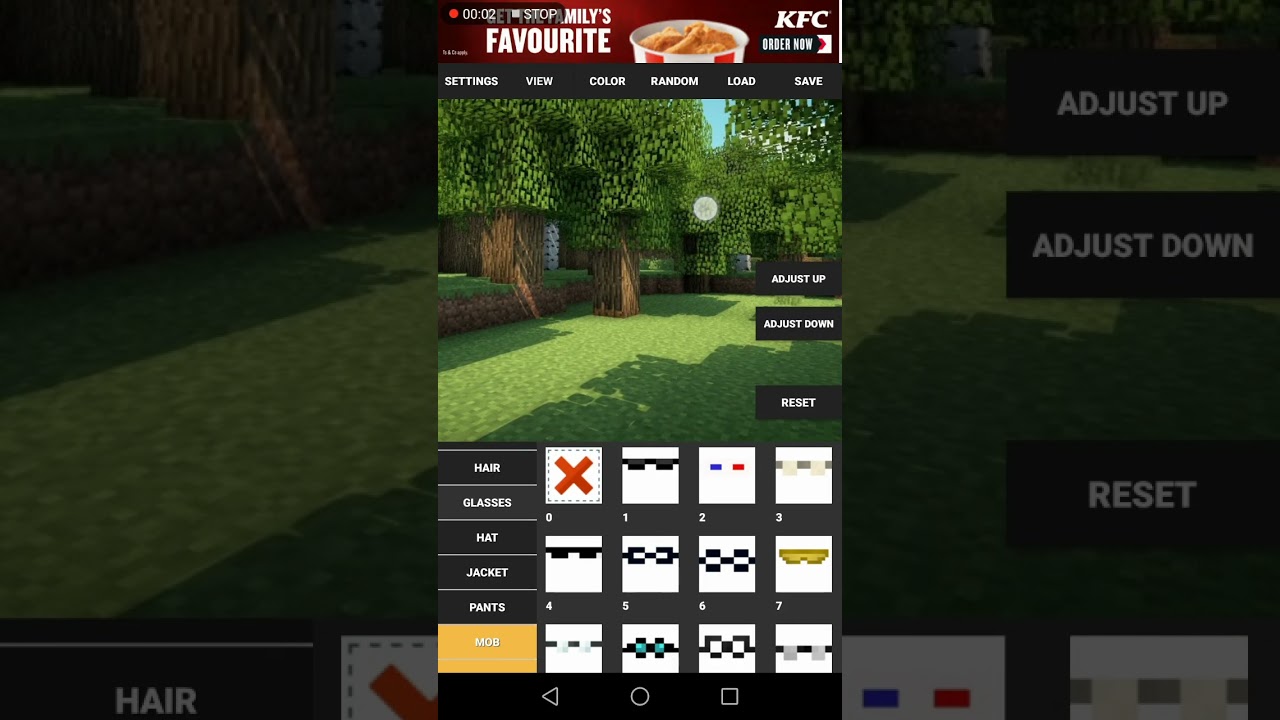 how to only wear glasses in mc skin) download custom skin creator