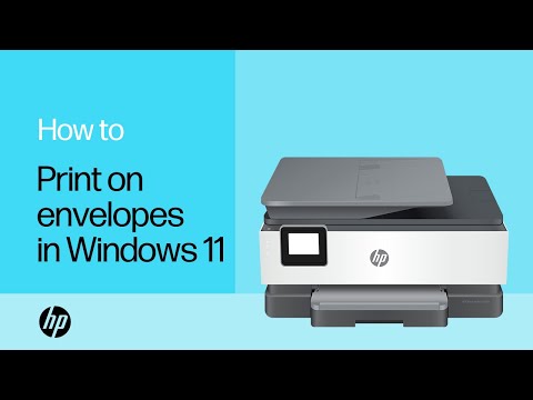 How to print on envelopes from Word in Windows 11 | Product Category | HP Support